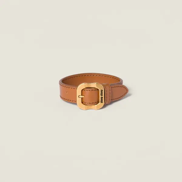 Miu Miu Leather Bracelet