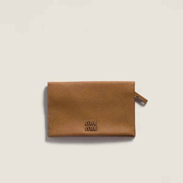 Miu Miu Leather Docut Holder