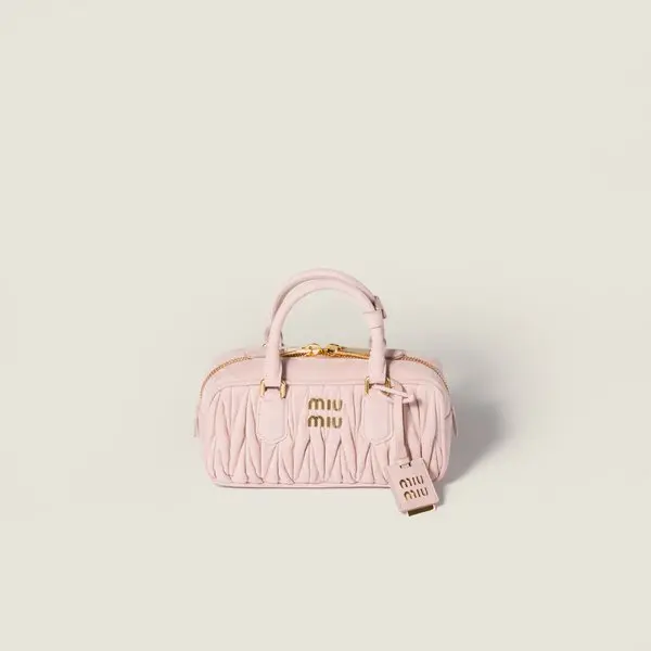 Miu Miu Arcadie Matelassé Suede Bag