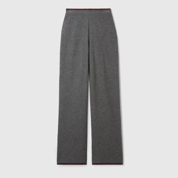 Gucci Soft Rib Felted Wool Pants Ready-to-wear