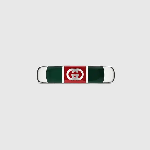 Gucci Ring With Web Detail, Size