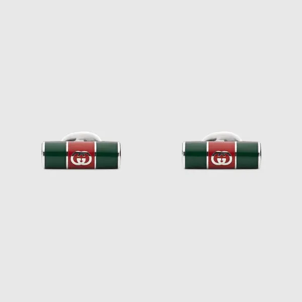 Gucci Cufflinks With Web Detail