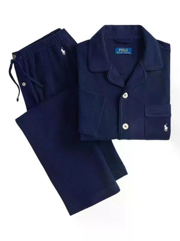 Ralph Lauren Long-sleeve Button-front Pajamas