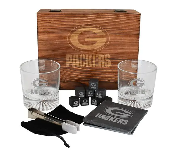 THE MEMORY COMPANY Nfl Boxed Drinkware Set W/co Asters