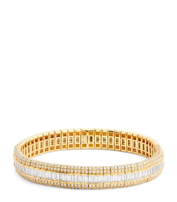 Shay Yellow And Diamond Stretch Bracelet