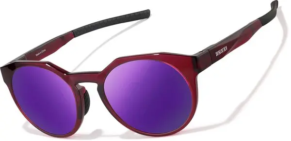Zenni No Clicks L30 Days Geometric Glasses Plastic Full Rim Frame - Red