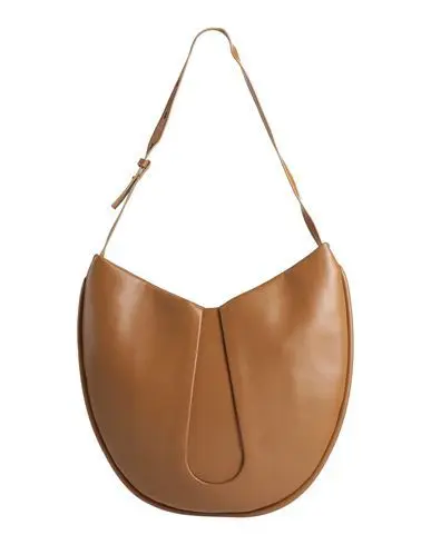 THEMOIRE Shoulder Bag Camel Polyurethane