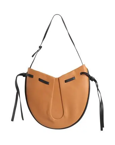 THEMOIRE Handbag Tan Textile Fibers - Brown