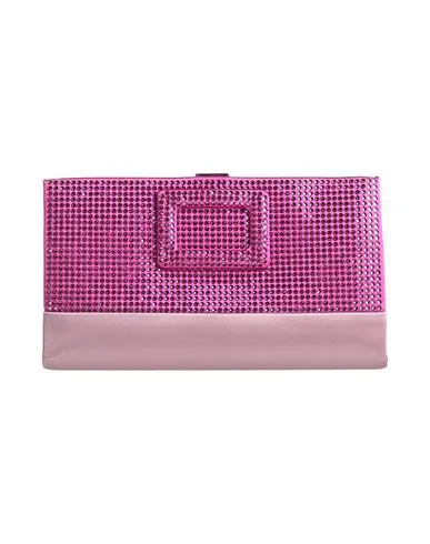 ROGER VIVIER Handbag Fuchsia Textile Fibers