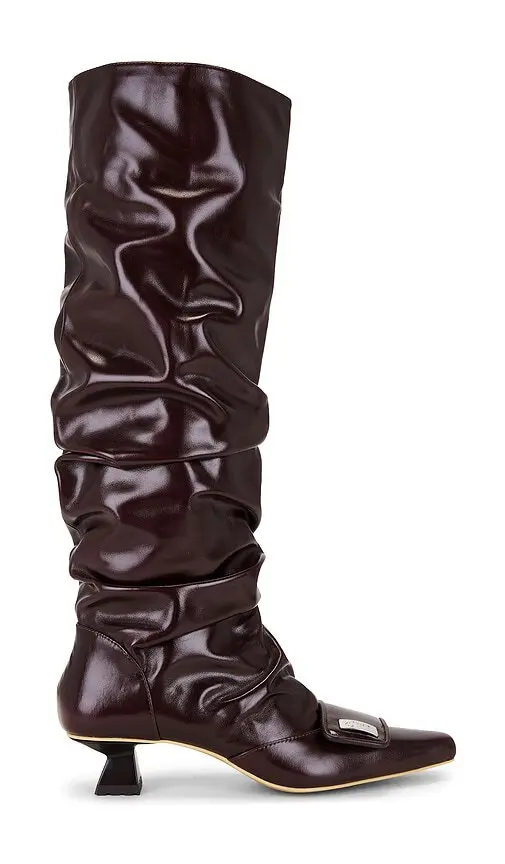 DIRT Gathered Boot In Burgundy