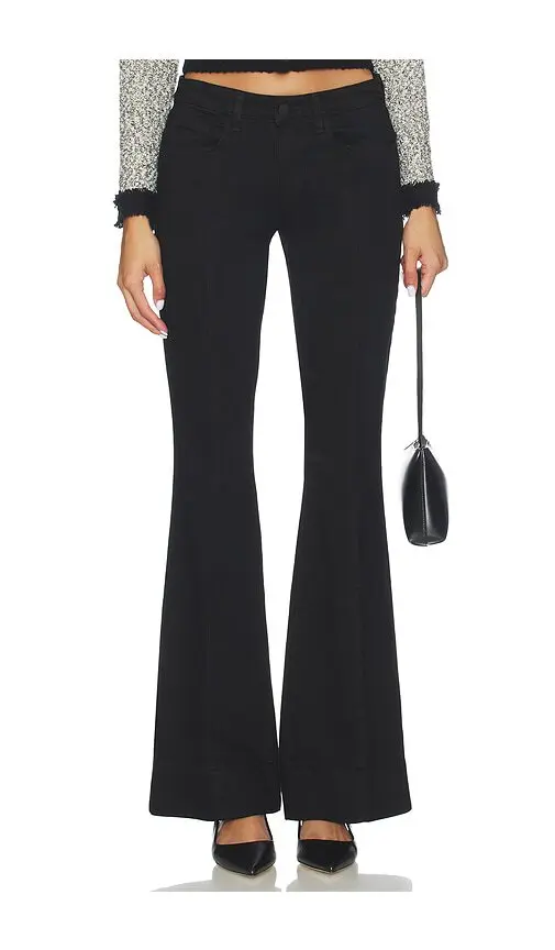 L'Agence Lenora Low Rise Seamed Flare In Black