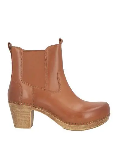 Dansko Calfskin Ankle Chelsea Boots - Brown