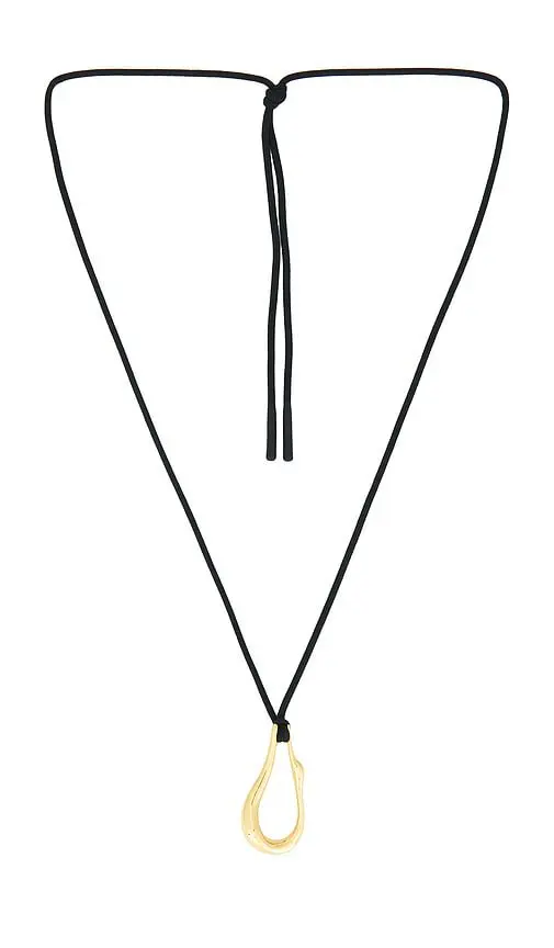Jenny Bird Egret Rope Necklace In Metallic