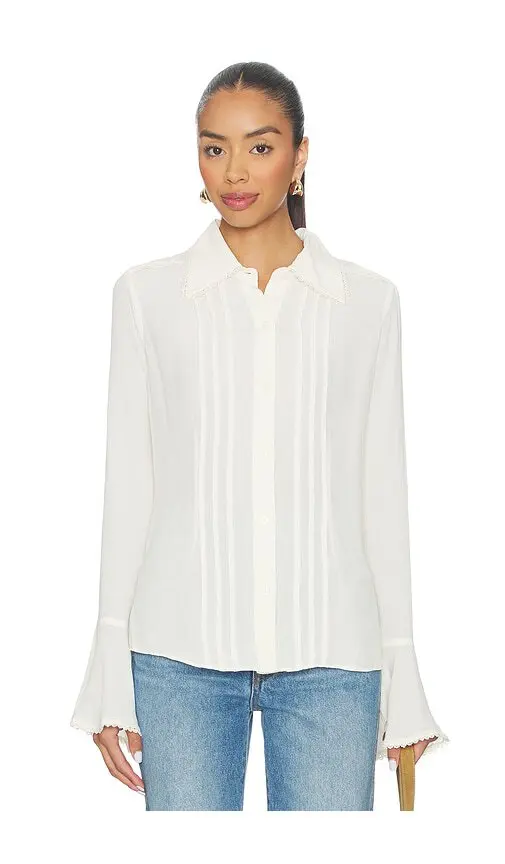 Free People Melrose Top In White