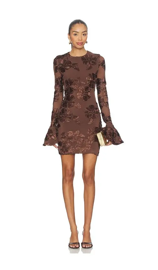Remain Birger Christensen Rositana Dress In Brown