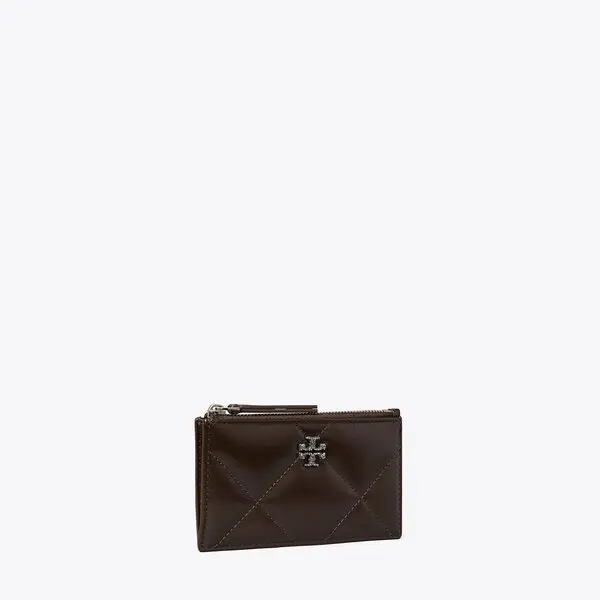 Tory Burch Kira Diamond Quilt Pavé Zip Card Case