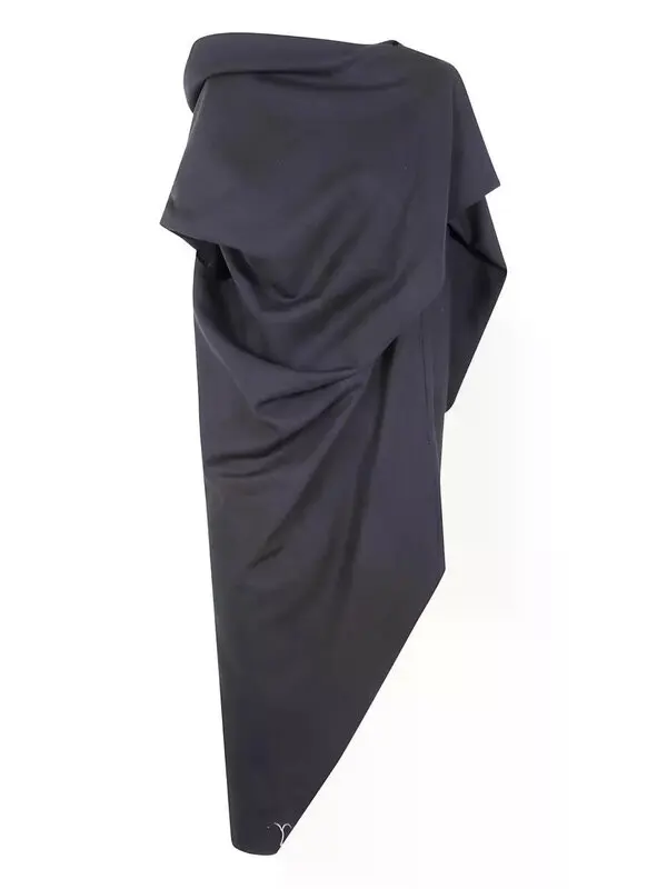 Issey Miyake Uni-form Asymmetric Midi Dress