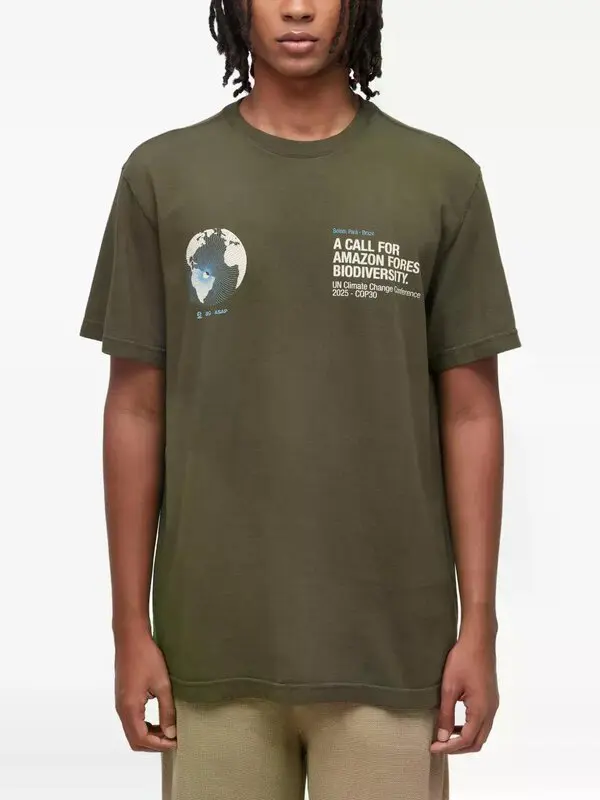 OSKLEN Globe-print T-shirt