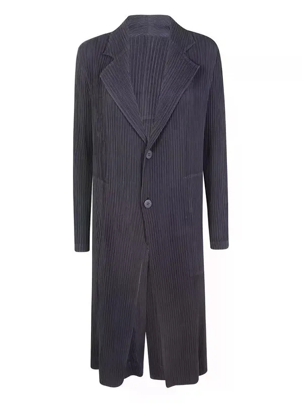 Issey Miyake Hatching Pleats Coat