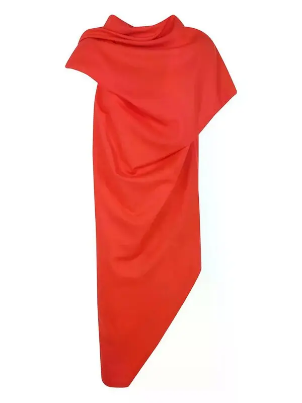 Issey Miyake Uni-form Wool Asymmetric-design Midi Dress