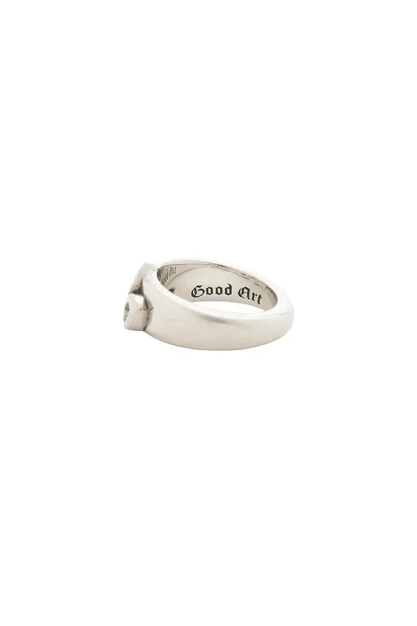 Good Art Hlywd Best Friends Half Ring V2 In Metallic Silver