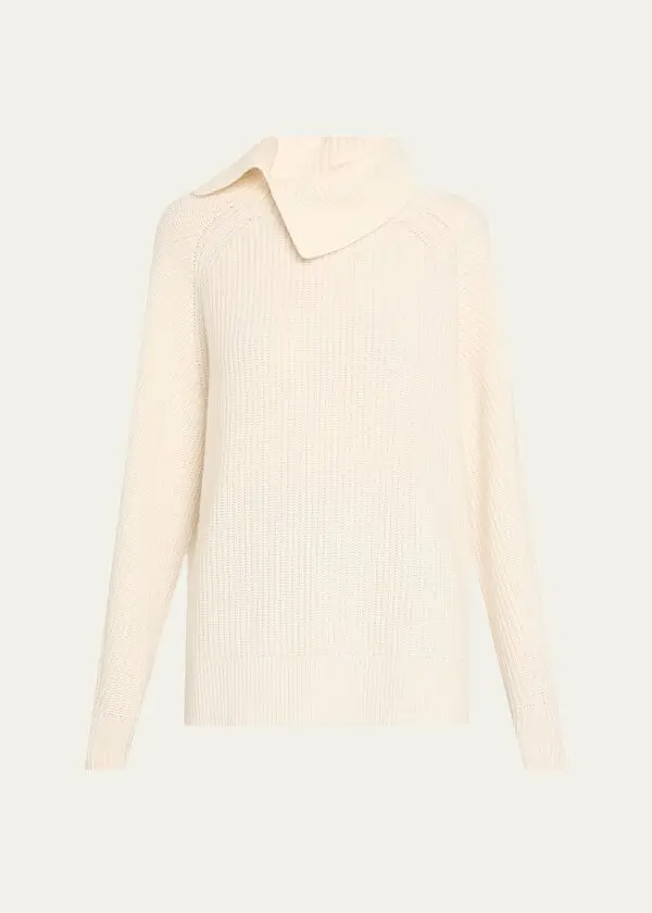 Loulou De Saison Cecil Turtleneck Cashmere Sweater - Ivory