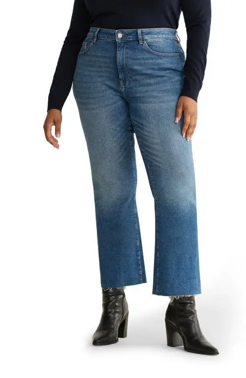 Warp + Weft Nao Raw Hem Crop Bootcut Jeans