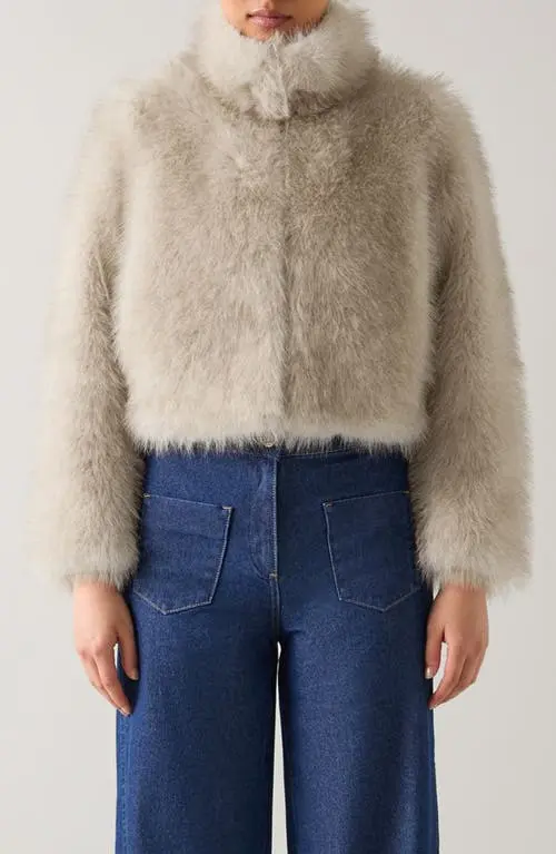 LK BENNETT Faux Fur Jacket