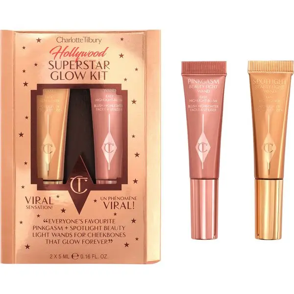 Charlotte Tilbury Charlotte's Hollywood Superstar Glow Set $44 Value