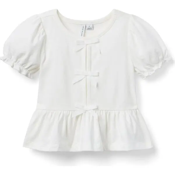 Janie And Jack Bow Peplum Top