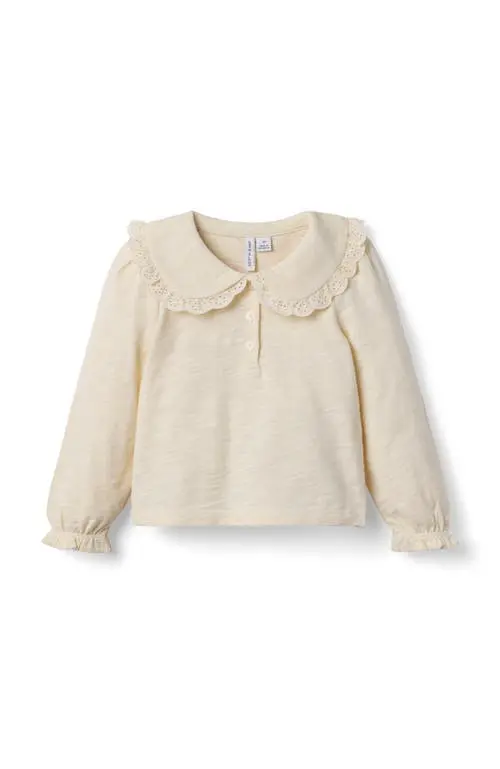 Janie And Jack Lace Collared Top