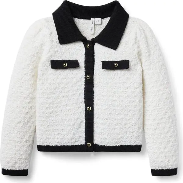 Janie And Jack The Textured Collared Cardigan