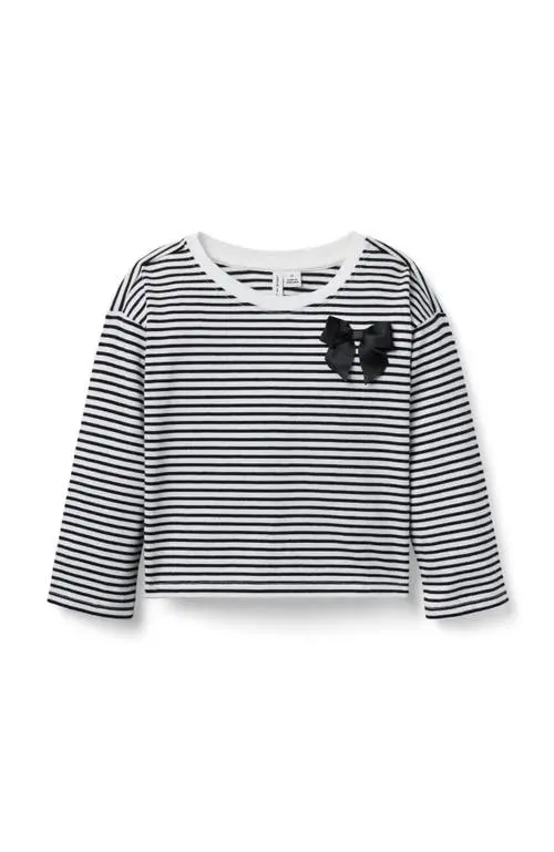 Janie And Jack Striped Bow Top