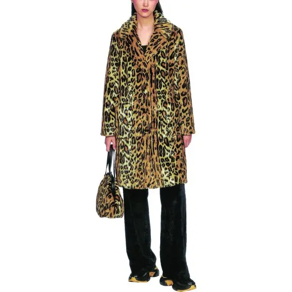 Anna Sui Faux Leopard Coat