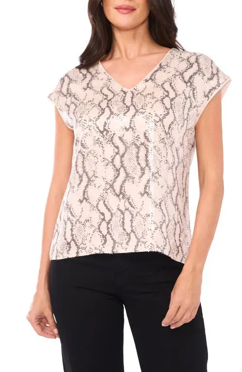 Vince Camuto Sequin Cap Sleeve Top