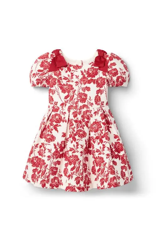 Janie And Jack Floral Quilted Bow Dress