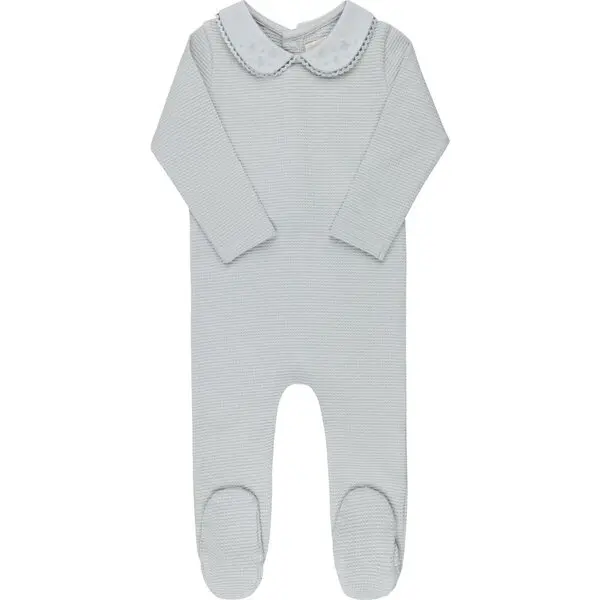 ELY'S & CO. Ribbed Embroidered Collar Collectionfootie