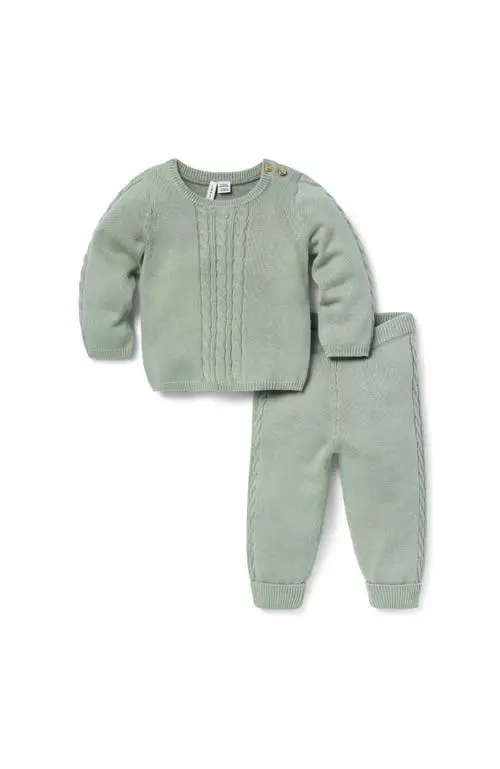 Janie And Jack Baby Cable Knit Matching Set