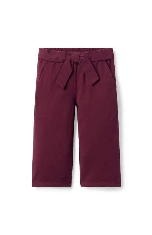 Janie And Jack Wide Leg Tie Waist Pant