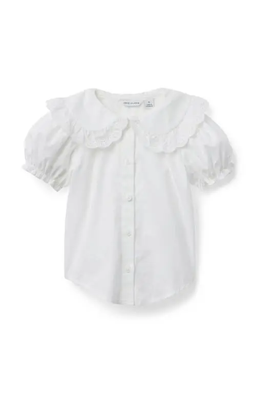 Janie And Jack Lace Trim Collar Top