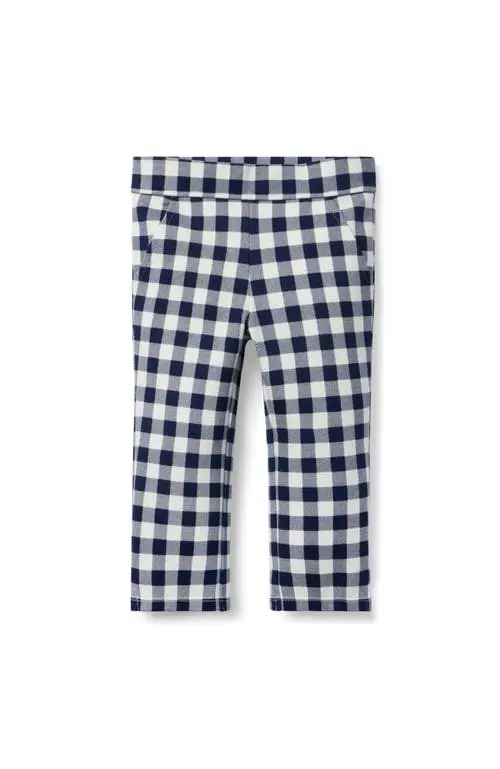Janie And Jack Gingham Ponte Pant