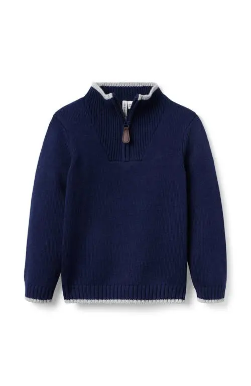 Janie And Jack The Half Zip Sweater