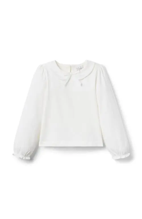 Janie And Jack Bow Collared Top