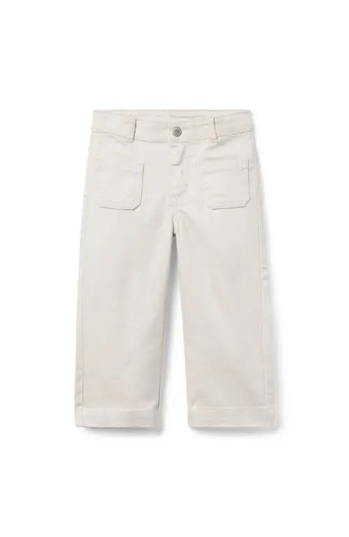 Janie And Jack The Wide Leg Twill Pant