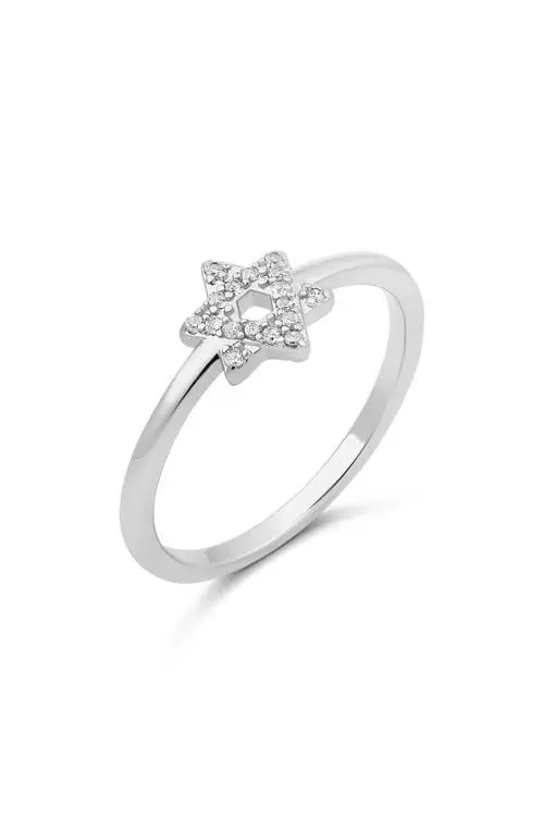 SHYMI Thin Star Of David Ring - Silver
