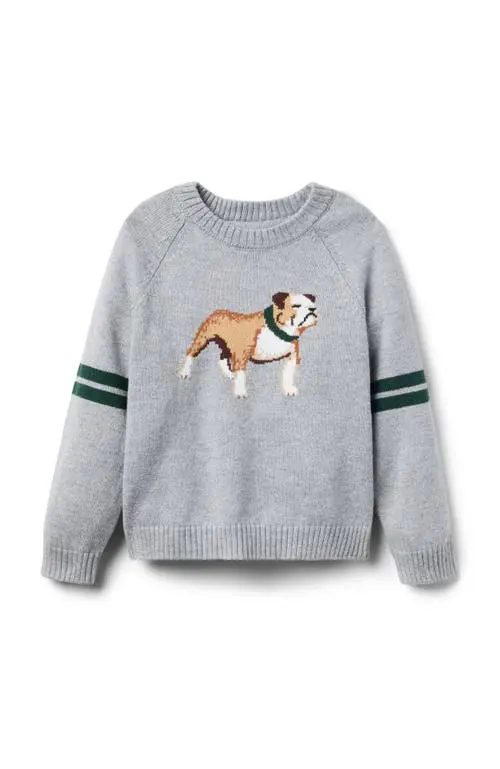 Janie And Jack Bulldog Striped Sweater