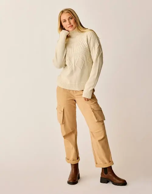 Carve Designs Neve Cable Turtleneck