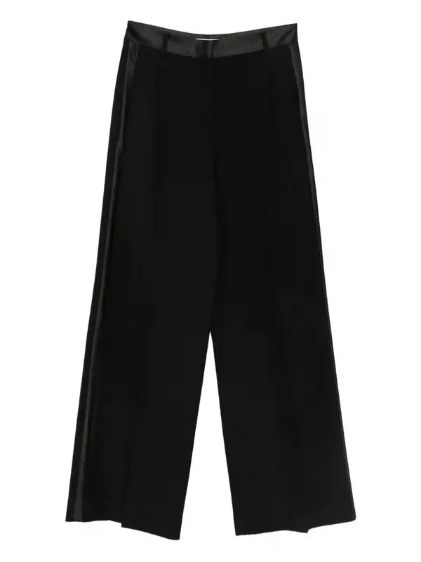 Alberto Biani Satin-trim Tailored Trousers
