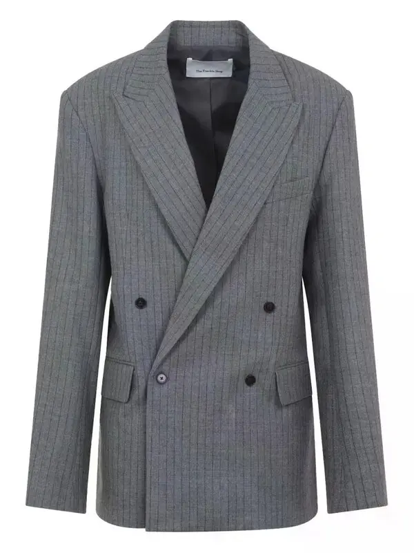 THE FRANKIE SHOP Pinstripe Double-breasted Jacket