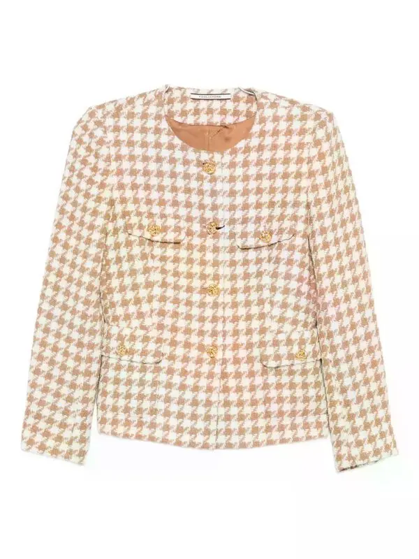 Tagliatore Houndstooth Button-fastening Jacket